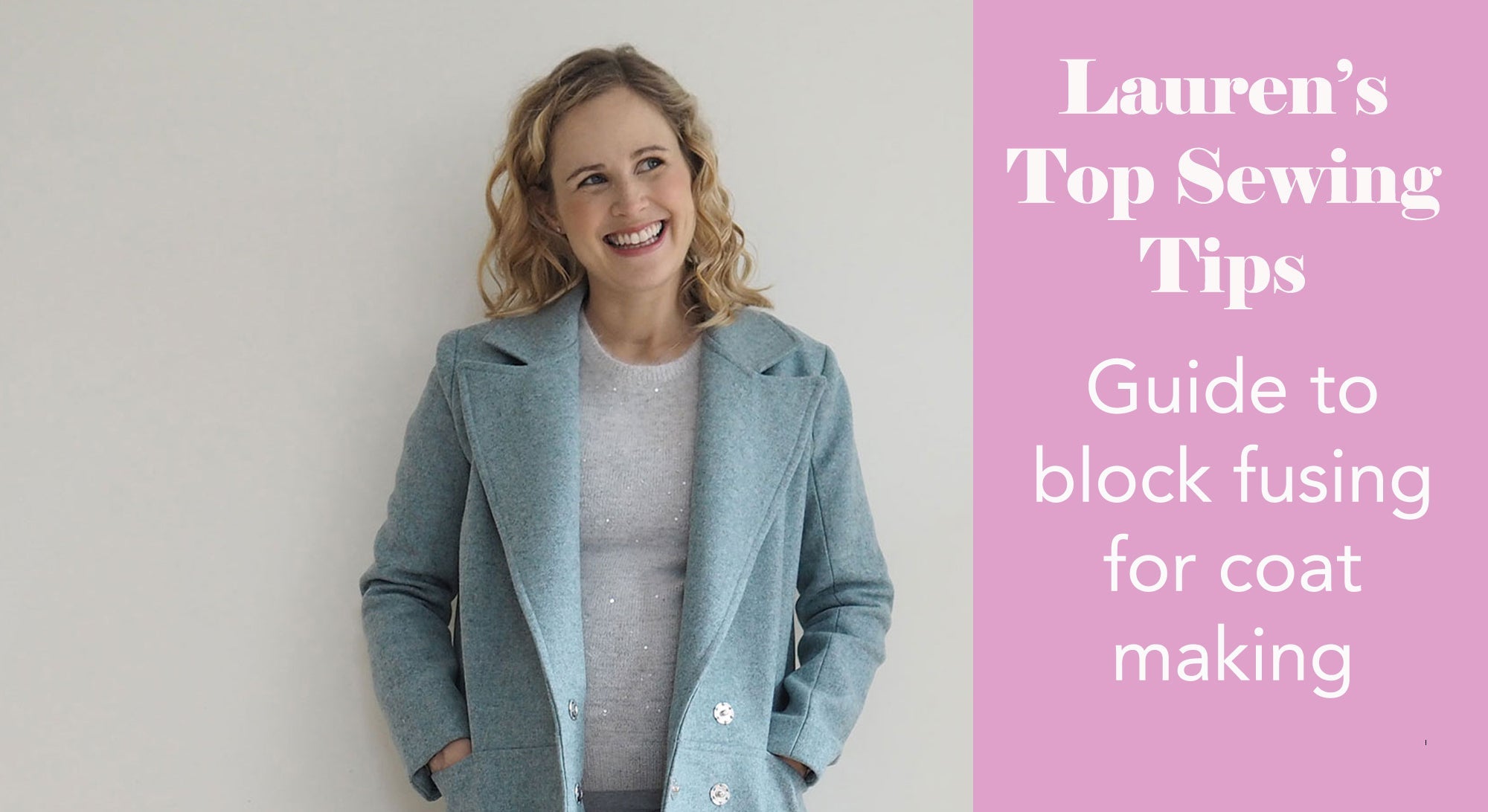 How to spot and block fuse woollen fabric for coat making – Guthrie & Ghani