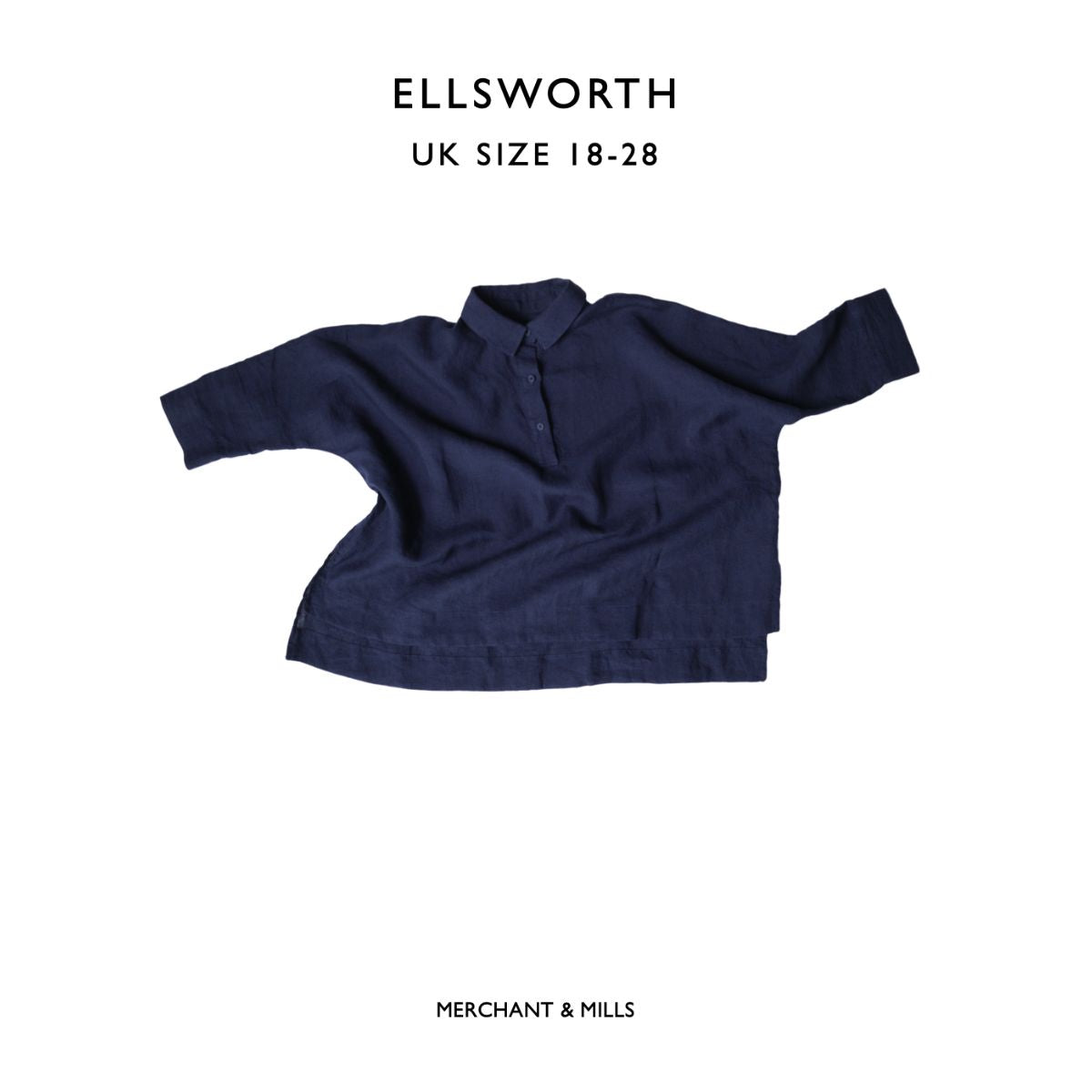 Merchant & Mills Ellsworth Shirt - Sizes 18-28 Sewing Pattern PDF ...