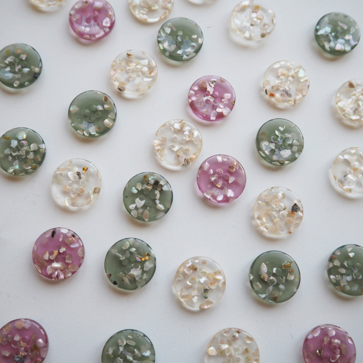 20mm Transparent Shell Chip Buttons – Guthrie & Ghani