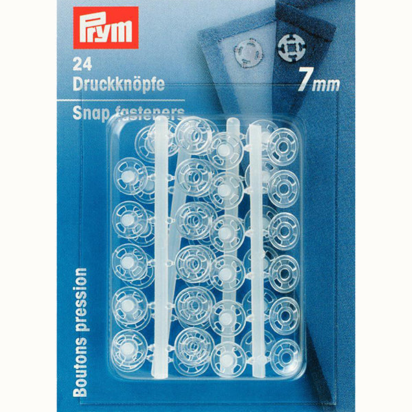 Prym Clear Plastic Sew On Snap Fasteners – Guthrie & Ghani