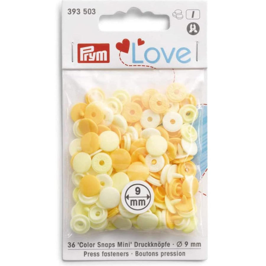 Prym Love Mini Snap Fasteners Yellow – Guthrie & Ghani