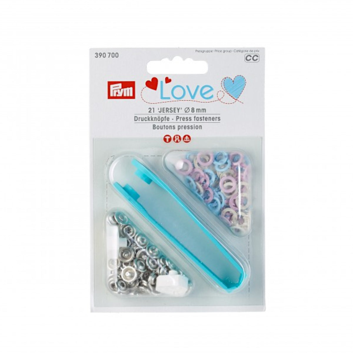 Prym Love Jersey Press Fasteners 8mm Pastel – Guthrie & Ghani