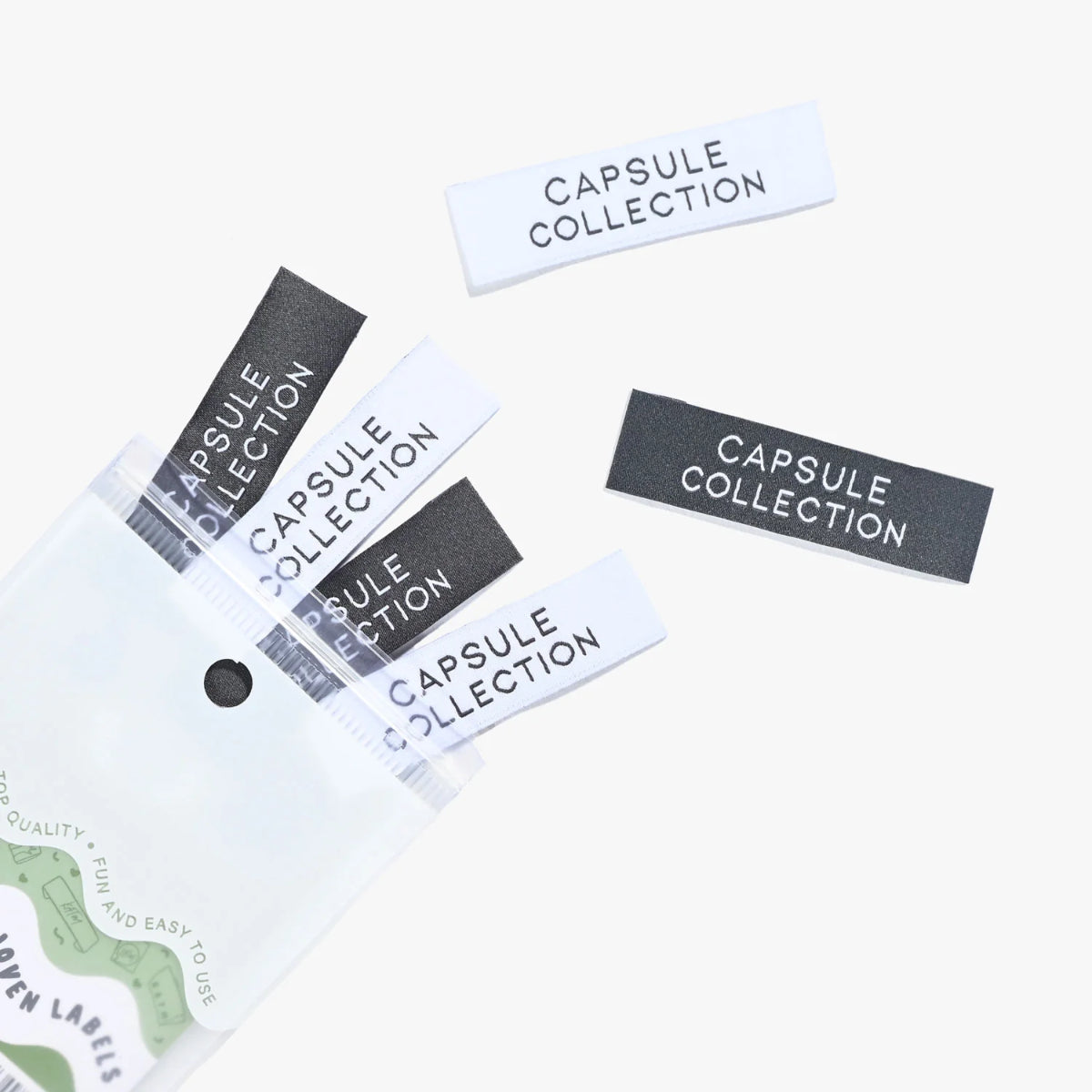 "Capsule Collection" Woven Labels 6 Pack – Guthrie & Ghani