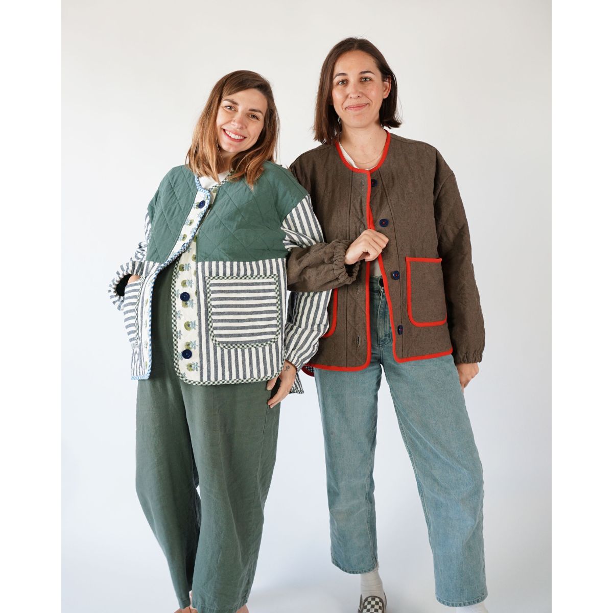 Matchy Matchy Homebody Quilted Jacket Sewing Pattern PDF – Guthrie & Ghani