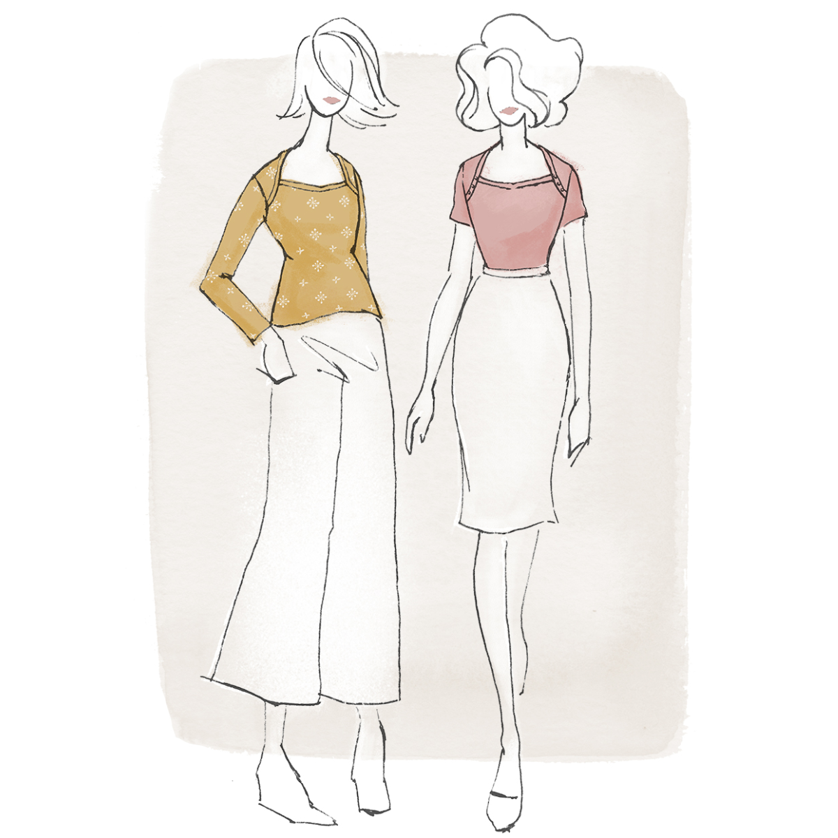 Jennifer Lauren Handmade Bronte Top Sewing Pattern PDF – Guthrie & Ghani