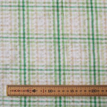 Fresh Green Check Lightweight Cotton Fabric – Guthrie & Ghani