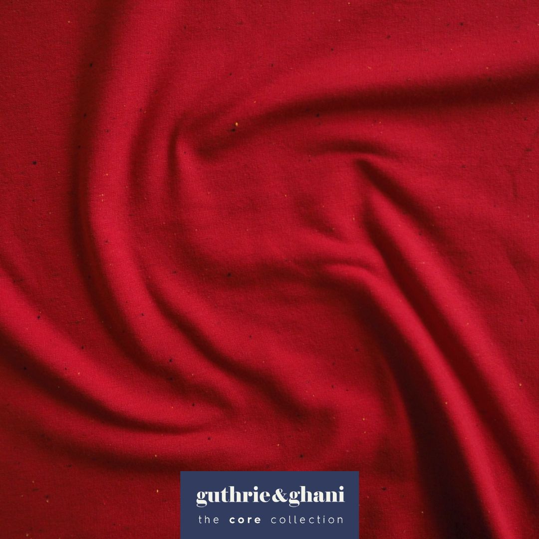 Cosy Colours Scarlet Multi Fleck Fleece Sweatshirt Fabric – Guthrie & Ghani