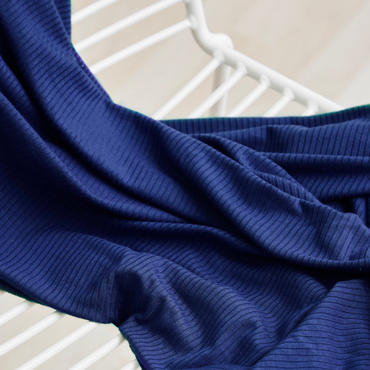 Lapis Meet Milk Derby Ribbed Tencel Jersey Fabric – Guthrie & Ghani