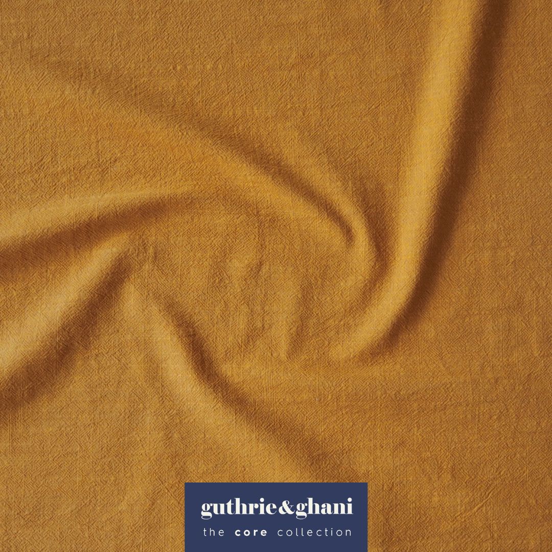 Vintage Ochre Textured Cotton Fabric – Guthrie & Ghani