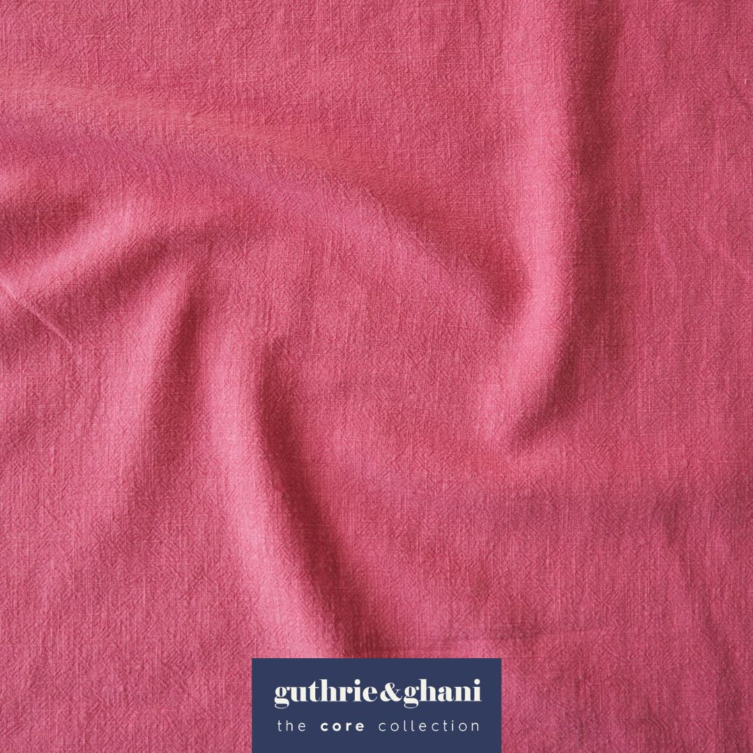 Pink Punch Textured Ramie Linen Blend Fabric – Guthrie & Ghani