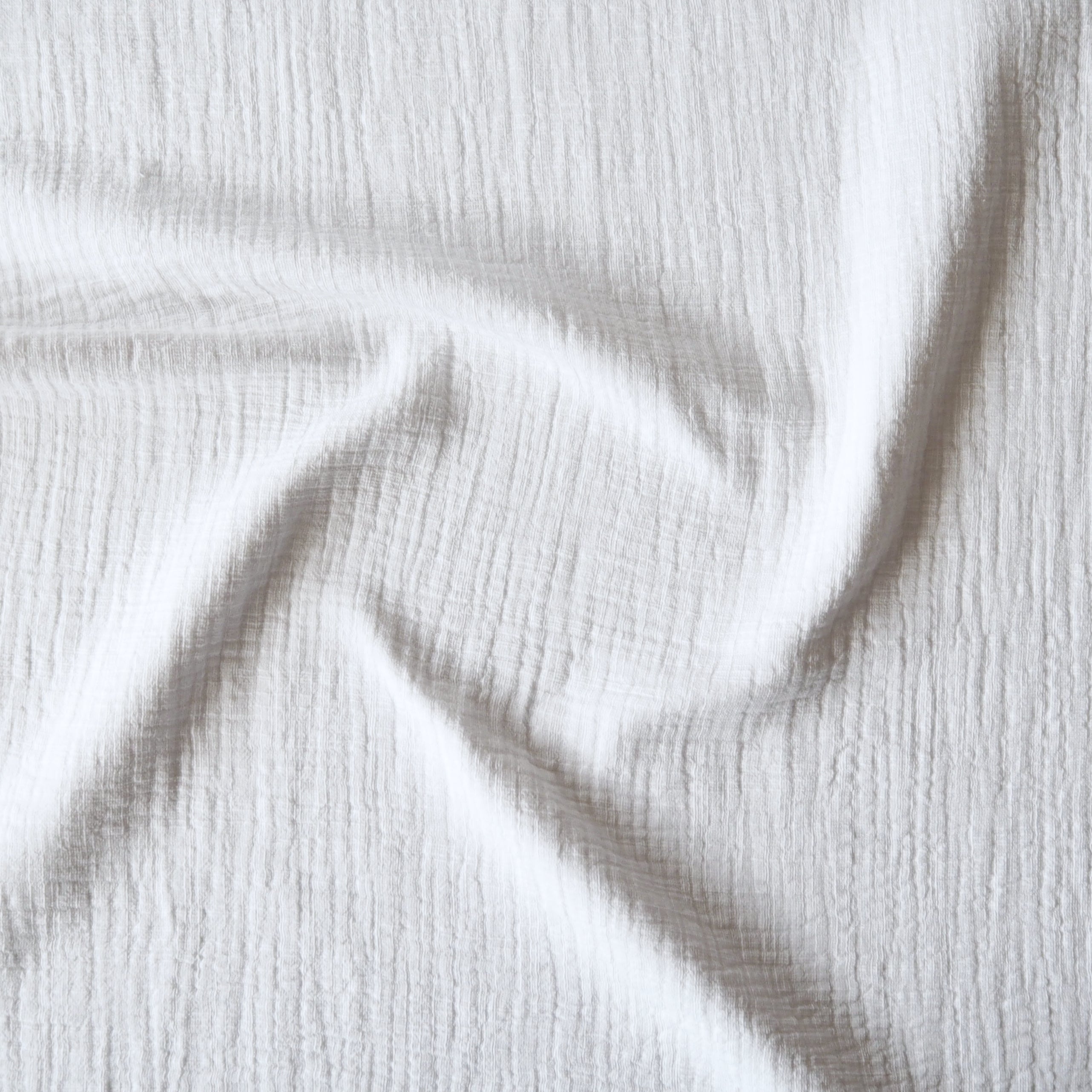 White Slubbed Texture Cotton Double Gauze Fabric – Guthrie & Ghani