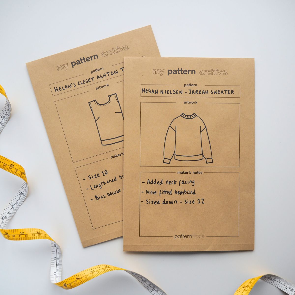 Pattern Storage Envelopes 10 Pack – Guthrie & Ghani