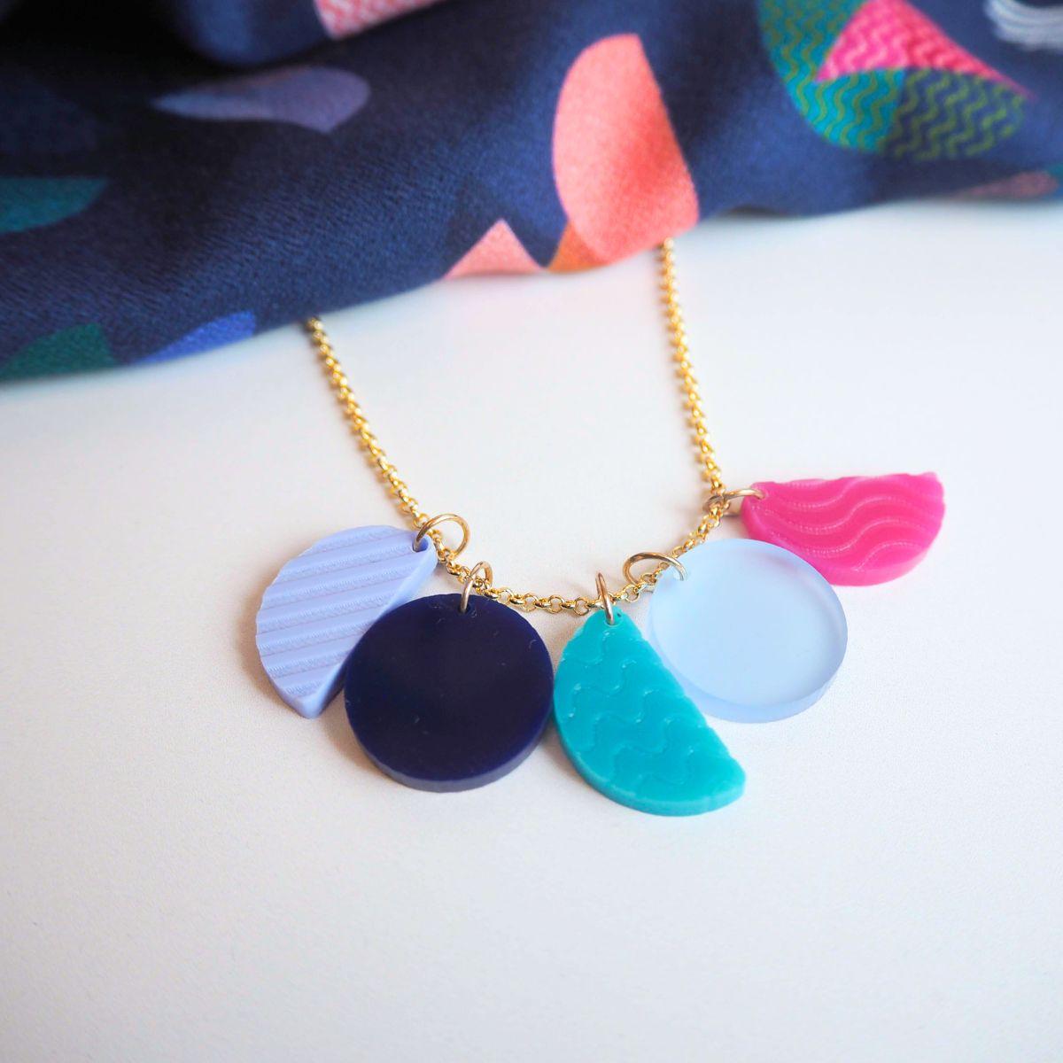 Bauhaus Segment Shapes G&G x Mimiquins Necklace – Guthrie & Ghani