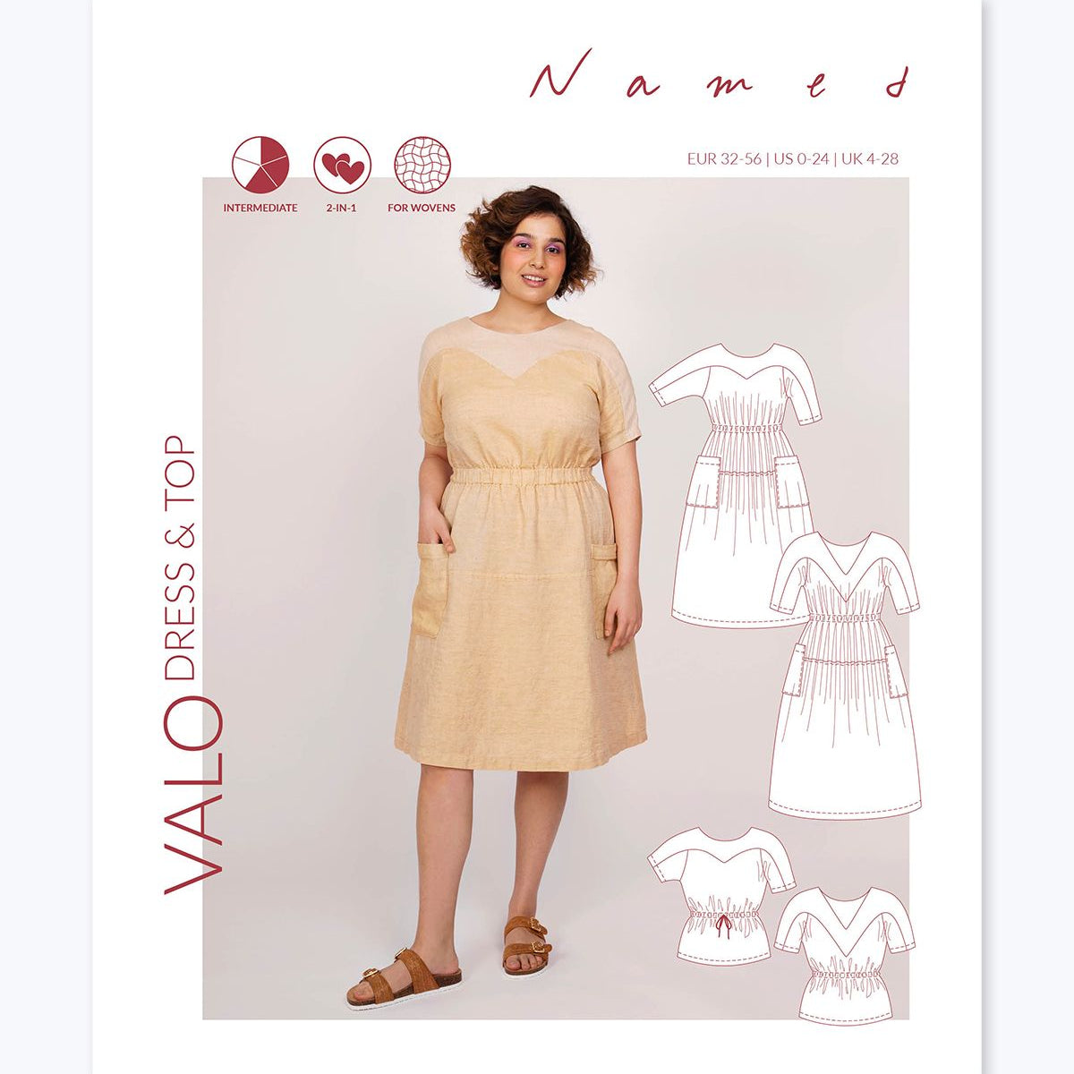Named Clothing Valo Dress and Top Pattern PDF – Guthrie & Ghani